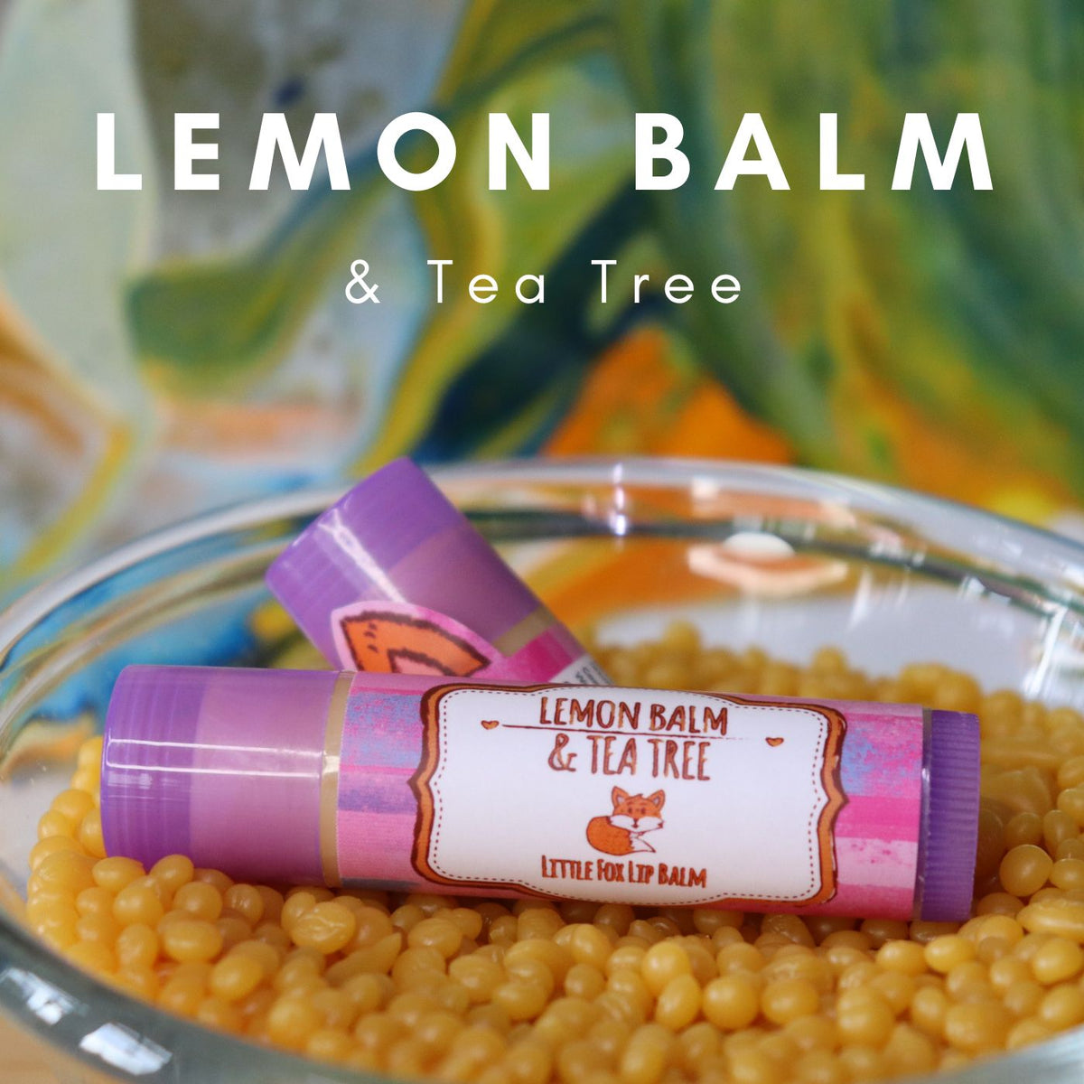 Lemon Balm & Tea Tree Lip Balm for Cold Sores/Herpes Virus - Little Fox ...
